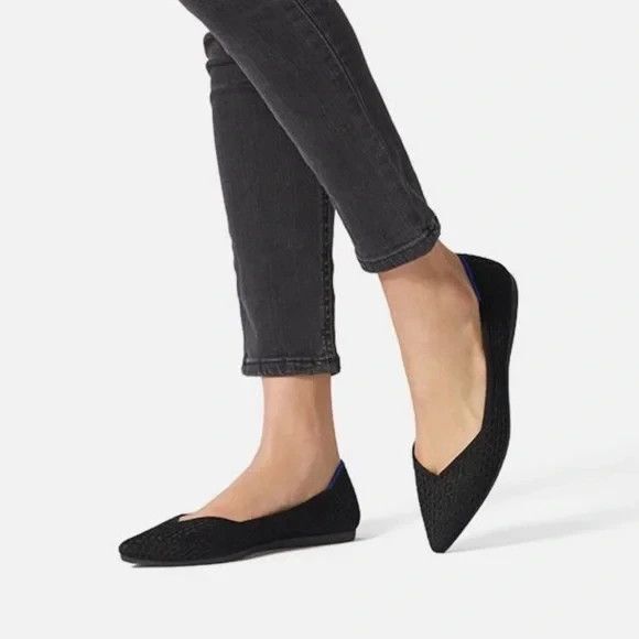 Rothy’s | Shoes | New Rothys The Point Black Slipon Ballet Flat Size 8 ...